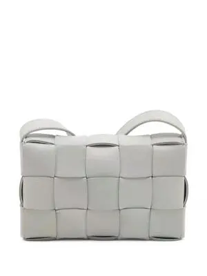 Bottega Veneta Small Nappa Intrecciato Cassette Crossbody Bag - Grey