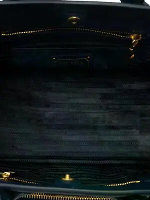 Prada Vitello Daino Front Pocket Open Convertible Tote Satchel