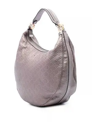 Gucci Large Metallic Sssima Twins Hobo Bag
