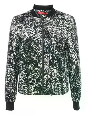 Hugo Boss Crackle Print Bomber Jacket