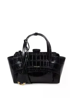 HIDESINS S Flap Croc-effect Leather Tote Bag