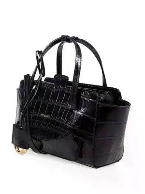 HIDESINS S Flap Croc-effect Leather Tote Bag