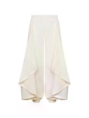 Johanna Ortiz Heat Echo Draped Trousers - Neutrals