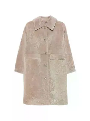 MANZONI 24 Shearling Finish Button-down Coat