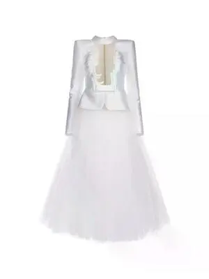 ARAFTU Peplum Tulle Dress