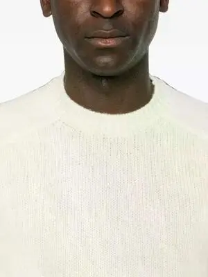 SCAGLIONE Ribbed-knit Raglan-sleeve Sweater