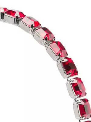 MAISON MICHEL Taylor Crystal-embellished Headband - Silver