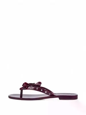 Melissa Squared Embellished Flip-flops