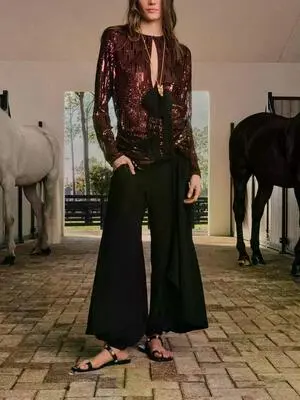Johanna Ortiz Heat Echo Draped Trousers