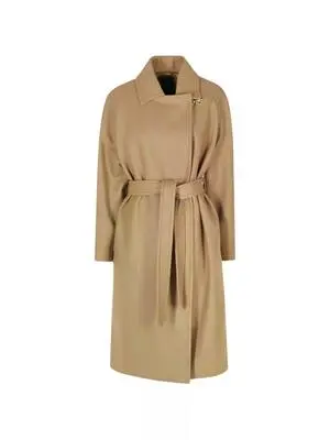 FAY Belted Single-breasted Coat