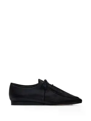 Bernardo Square-toe Derby Shoes - Black