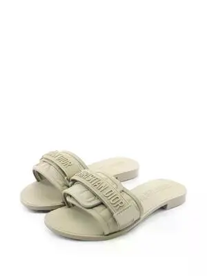 Dior Quilted Flat Sandals