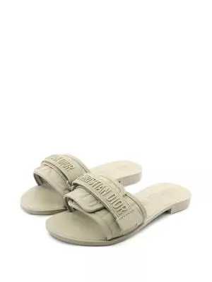 Dior Quilted Flat Sandals