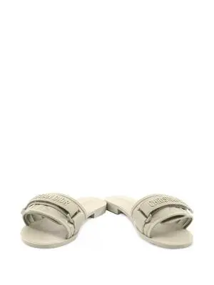 Dior Quilted Flat Sandals