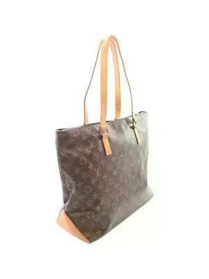 LOUIS VUITTON 2002 Monogram Canvas Cabas Mezzo Tote Bag