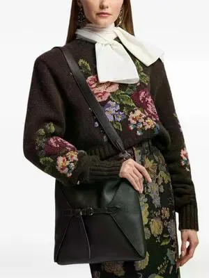 Ralph Lauren Buckled Goatskin Shoulder Bag