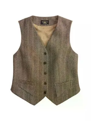 Ralph Lauren Herringbone Button Vest
