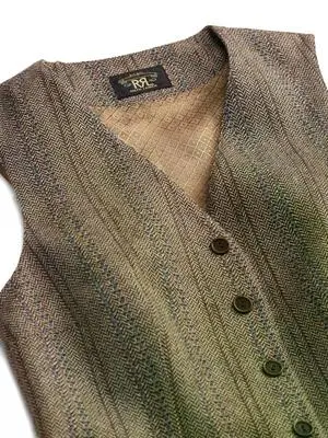 Ralph Lauren Herringbone Button Vest