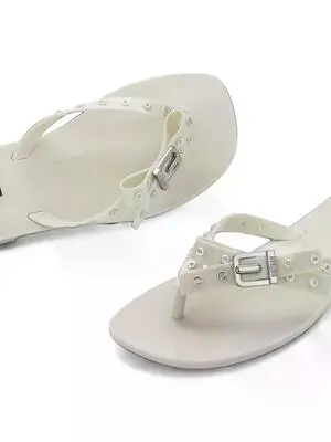 Melissa Harmonic Squared Bow Detail Flip Flops