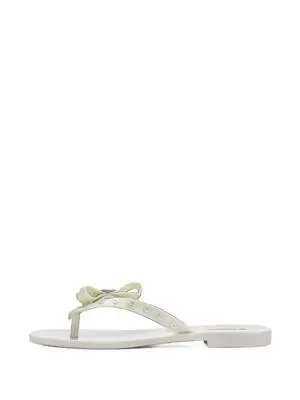 Melissa Harmonic Squared Bow Detail Flip Flops