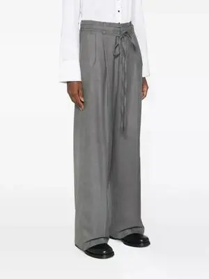 ROSSI Noa Belt Pleated Tie-waist Trousers