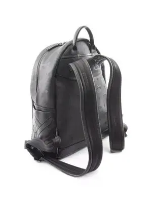 Mcm Geometric Logo Print Backpack