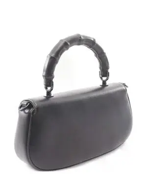 Gucci 2010s Bamboo Diva Handbag - Black