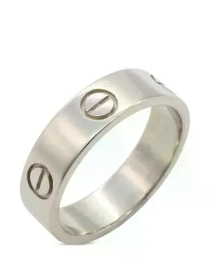 Cartier White Gold Love Ring - Silver