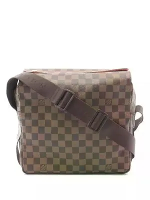 LOUIS VUITTON Damier Ebène Naviglio Shoulder Bag - Brown