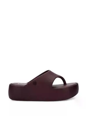 Melissa Free Platform Thong Sandals - Red