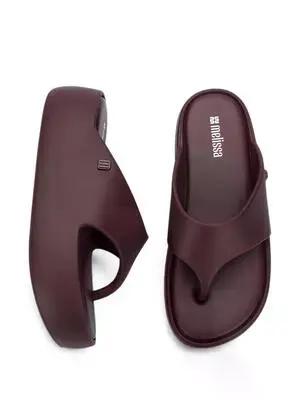 Melissa Free Platform Thong Sandals - Red