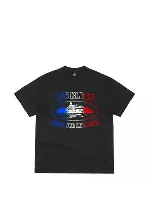 CORTEIZ France Alcatraz Logo-print T-shirt - Black