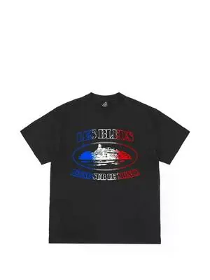CORTEIZ France Alcatraz Logo-print T-shirt - Black