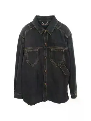 LOUIS VUITTON Logo-embroidered Denim Jacket