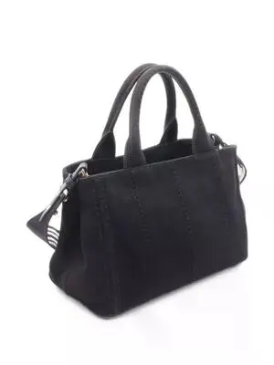 Prada 2000s Canapa Canvas Tote Bag