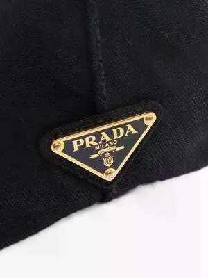 Prada 2000s Canapa Canvas Tote Bag
