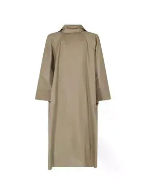 BAZAR DELUXE Button-front Trench Coat With Chain Detail