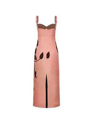 Johanna Ortiz Sweetheart Neck Sleeveless Maxi Dress