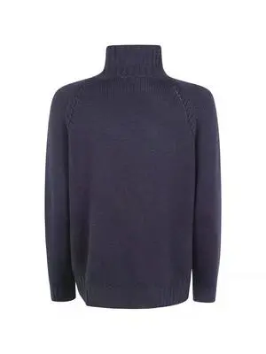 Rossopuro Cable-knit High-neck Sweater