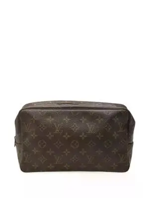 LOUIS VUITTON Monogram Canvas Trousse Toilette 28 Clutch Bag