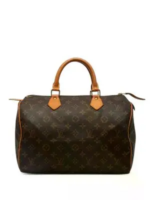 LOUIS VUITTON 1992 Monogram Speedy 30 Boston Bag - Brown