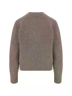 ALLUDE Cashmere Crew Neck Raglan Sleeve Sweater