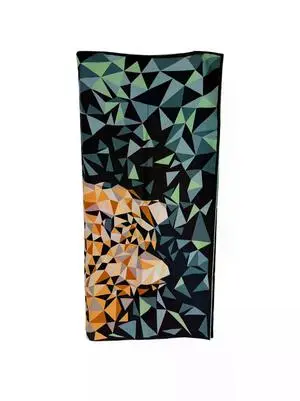 Cartier Panthère Pixel Motif Scarf - Black