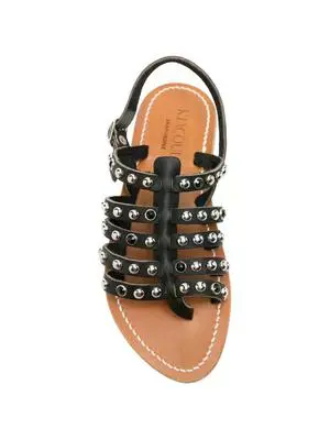 K.JACQUES Studded Cage Sandals