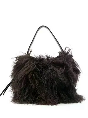 LORISTELLA Emma Faux-shearling Shoulder Bag