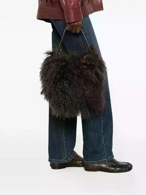LORISTELLA Emma Faux-shearling Shoulder Bag