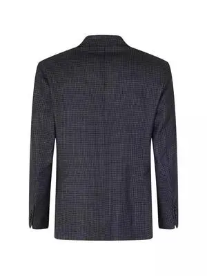 Tagliatore Houndstooth Buttoned Blazer