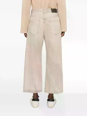 Brunello Cucinelli Prince Of Wales Check Jeans - Neutrals