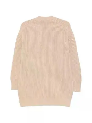 Malo Ribbed Knit V-neck Cardigan