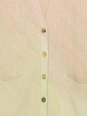 Malo Ribbed Knit V-neck Cardigan
